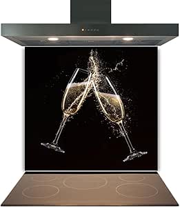 Printed Toughened Glass Splashback for Kitchen, Tempered Heat Resistant ...