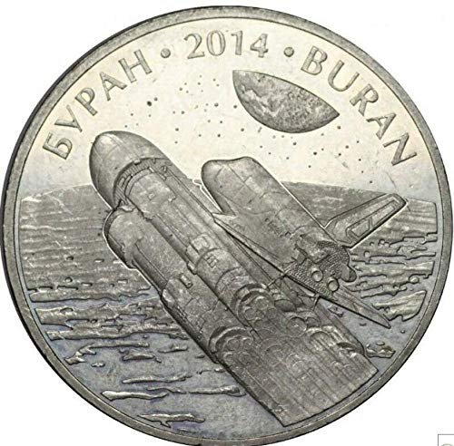 2014 KMD PROOF Coin Commemorating Buran Soviet Super Heavy-lift Launch ...