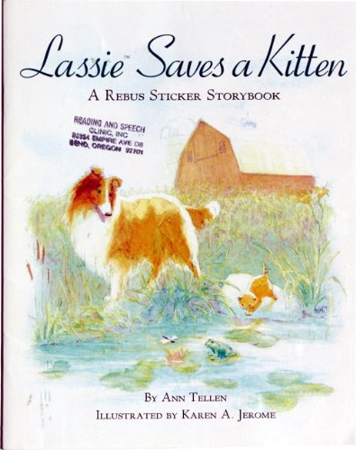 Lassie Saves a Kitten - A Rebus Sticker Storybook: Ann Tellen: Amazon ...