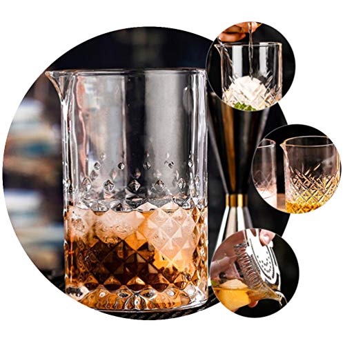 BESTonZON Mixing Glass 700ML Cocktail Mixing Glass Crystal Cocktail ...