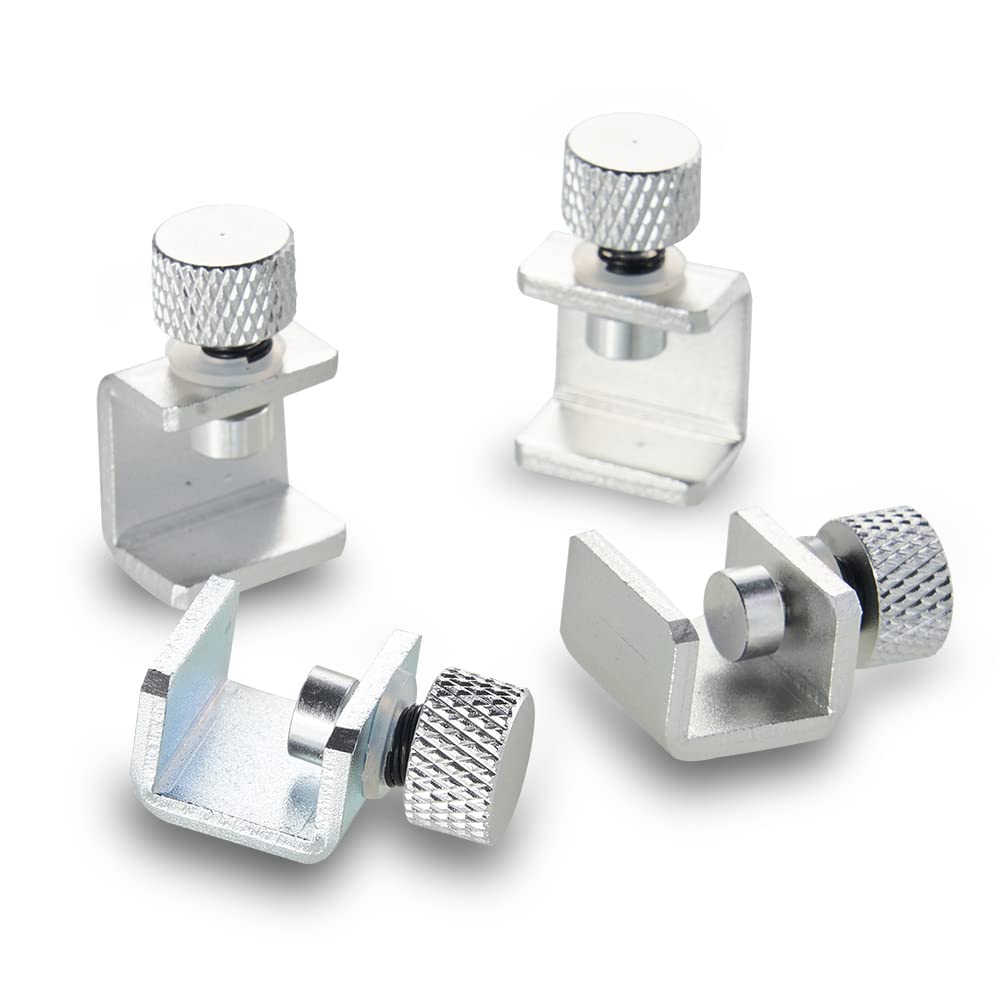 Snapklik.com : 4Pcs 3D Printer Bed Clips Silver, Glass Bed Clips ...
