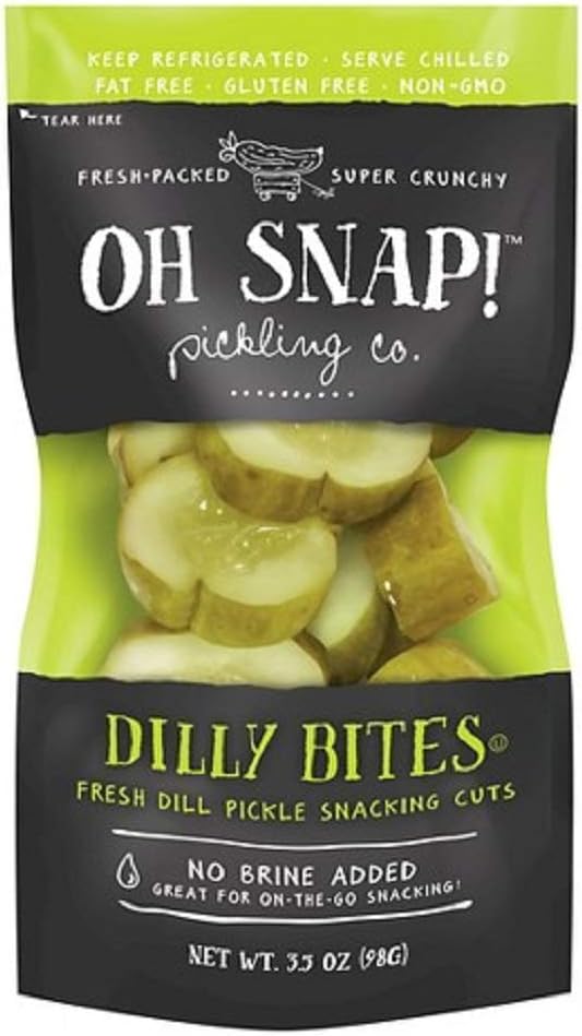 Amazon.com : Oh Snap! Pickling Co., Dilly Bites Fresh Dill Pickle ...