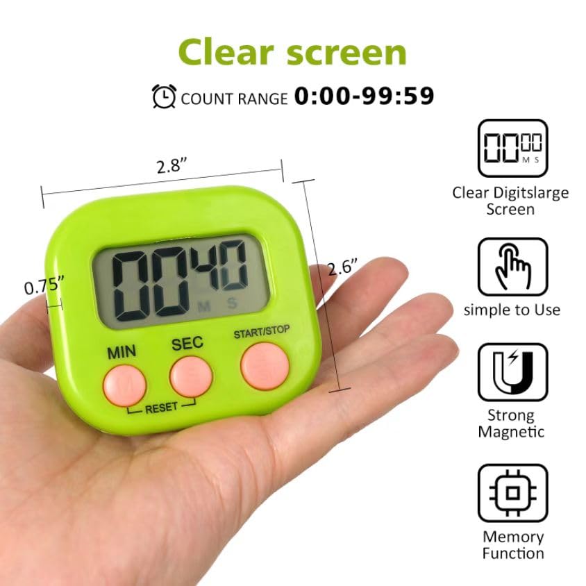 4-Pack Timers, Classroom Timer for Kids, Kitchen Timer for Cooking ...