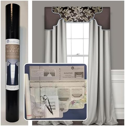 Amazon.com: Traceable Designer Arched Cornice Valance Kit, Use Any ...