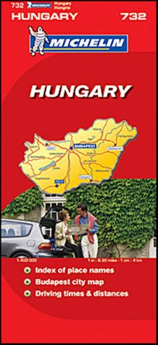 MIchelin Map No. 732 Hungary, Scale 1:400,000 (Michelin Guides and Maps ...