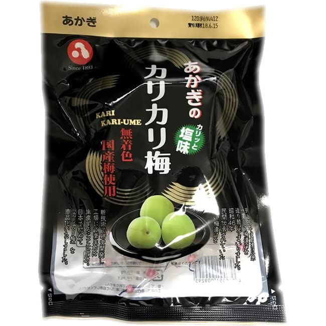 Amazon.com : Akagi Foods Karikari Ume 120g - Domestic Sour Crunchy ...