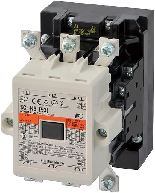 Amazon.co.jp: 富士電機 新SC・NEO SCシリーズ 磁接触器（ケースカバーなし）SC-N5 コイル DC200-240V AC200V-250V 50/60Hz 補助接点構成 ...