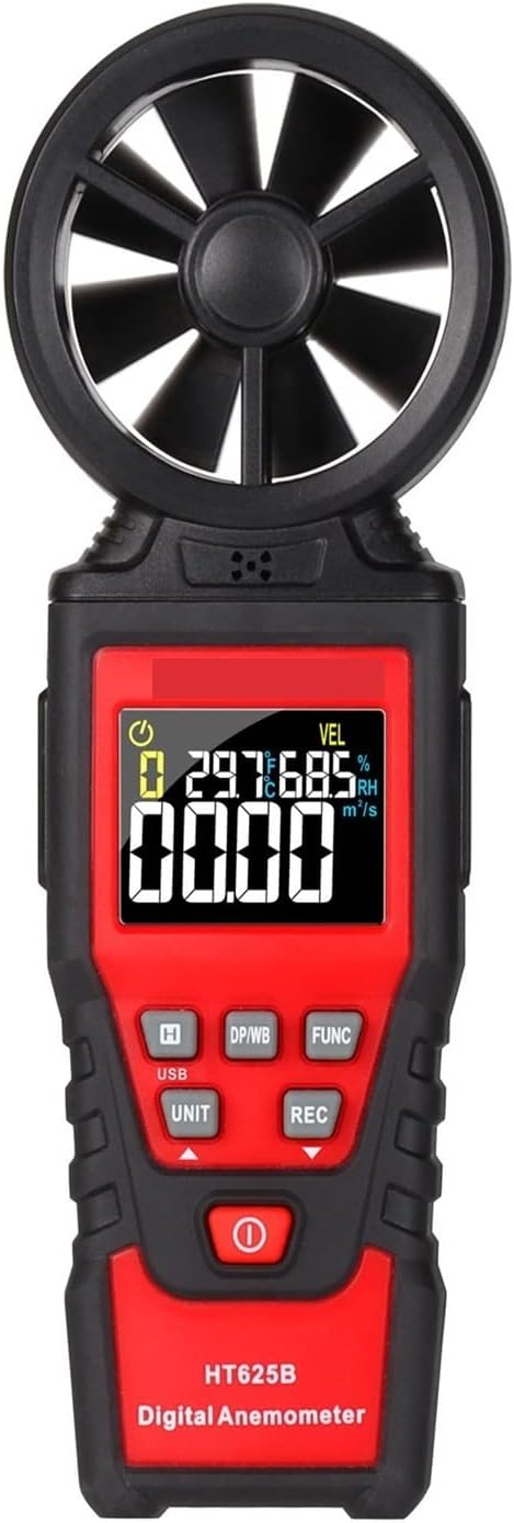 Amazon.com: EDCWDTYYEC Handheld Anemometer Digital Anemometer ...