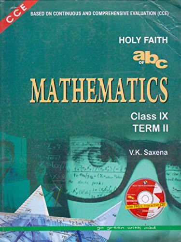 Holy Faith abc of Mathematics Term II Class - 9 : Amazon.in: Books