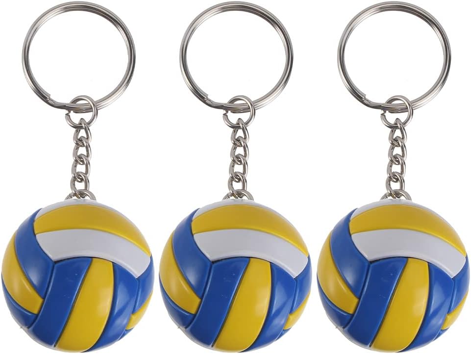 Amazon.com: 3pcs Volleyball Keychain, Hanging Volleyball Pendant ...