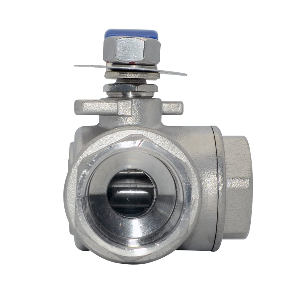 Snapklik.com : Megairon 1" NPT Female T-Type Ball Valve