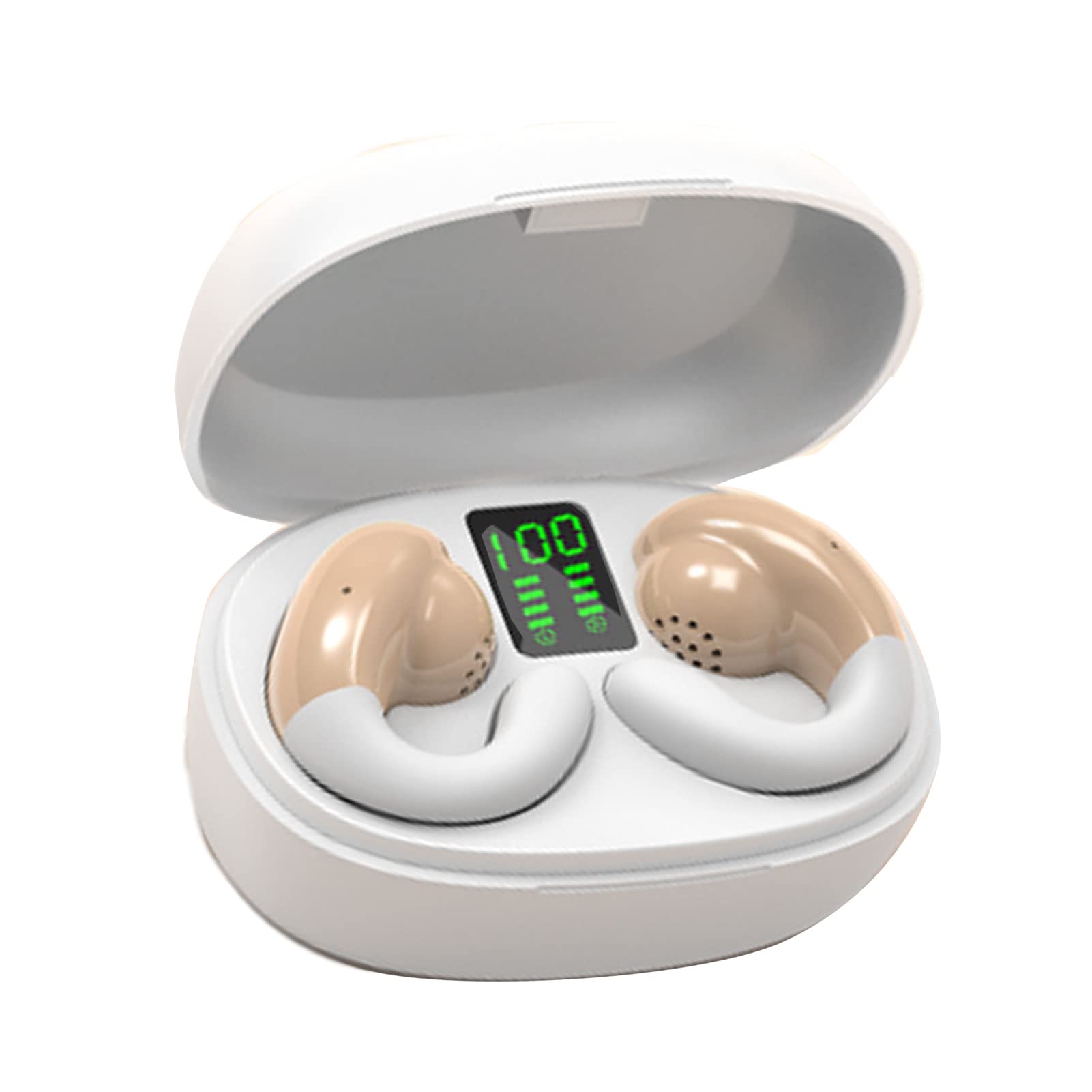 Amazon.com: Loluka Touch Control Ear Clip Headphones Wireless Earbuds ...