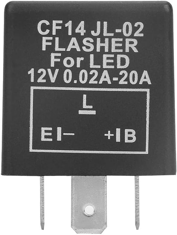 LED Flasher Relay 12V CF14 JL-02 3 Pin Electronic Flasher Relay for LED ...