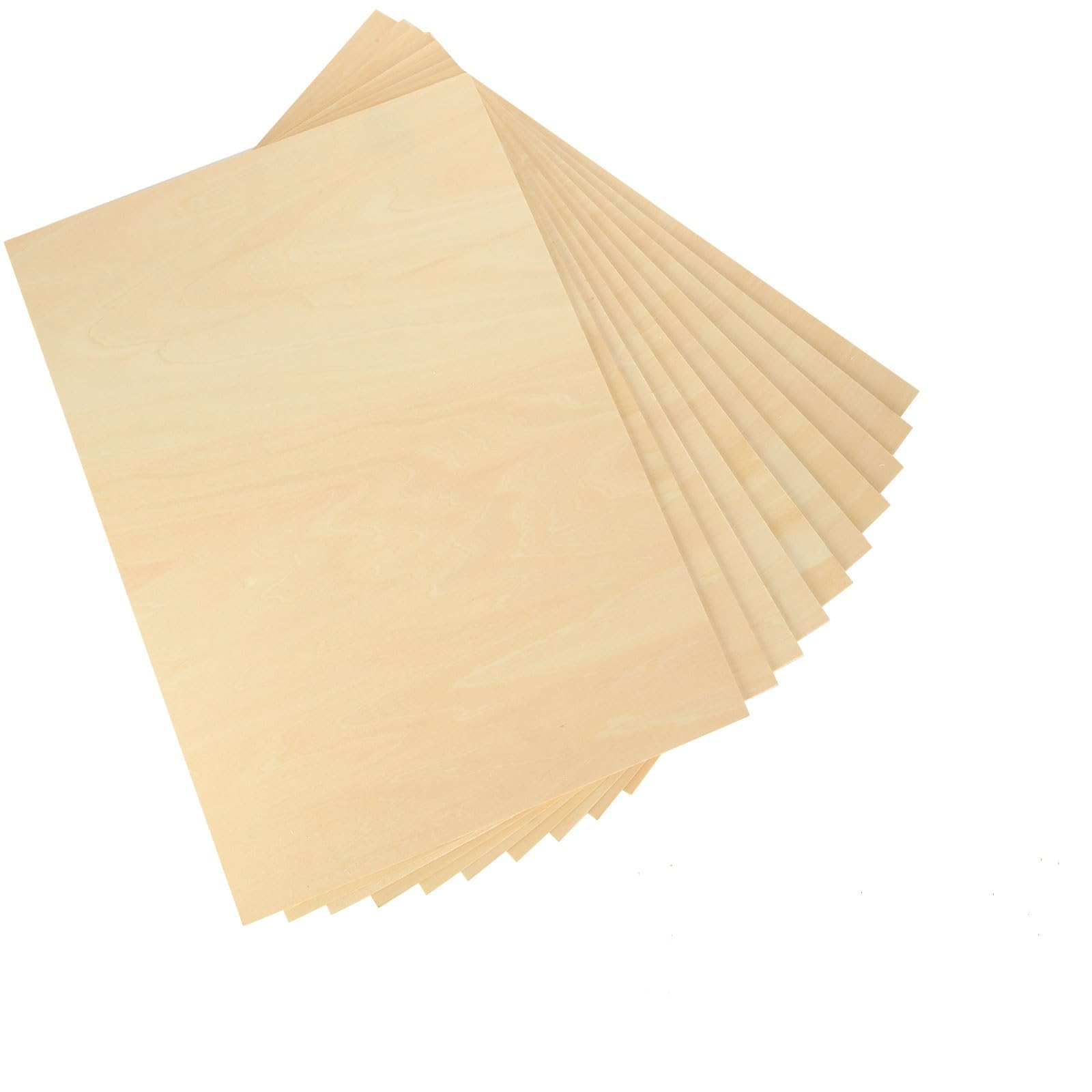 10Pcs 16 x 12 x 1/8 Inch Basswood Sheets, Unfinished Wood Boards, 3mm ...