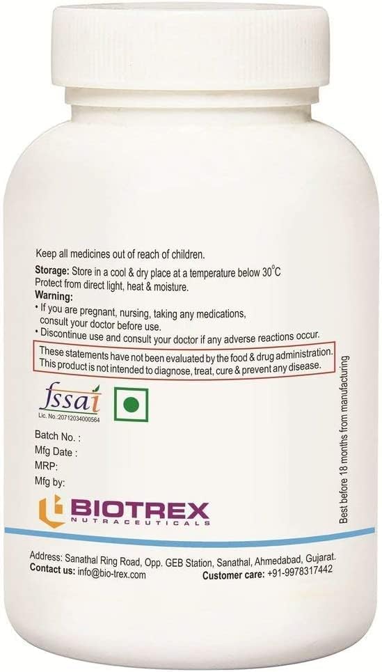 CROW Biotrex Nutraceuticals Multivitaminas y Minerales – 60 tabletas ...