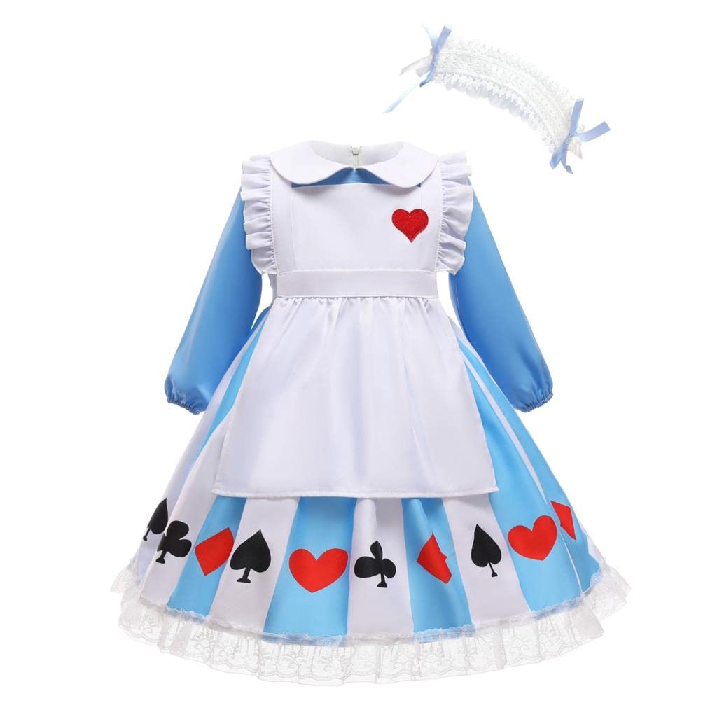 Lito Angels Alice in Wonderland Fancy Dress Up Costume Set with White ...