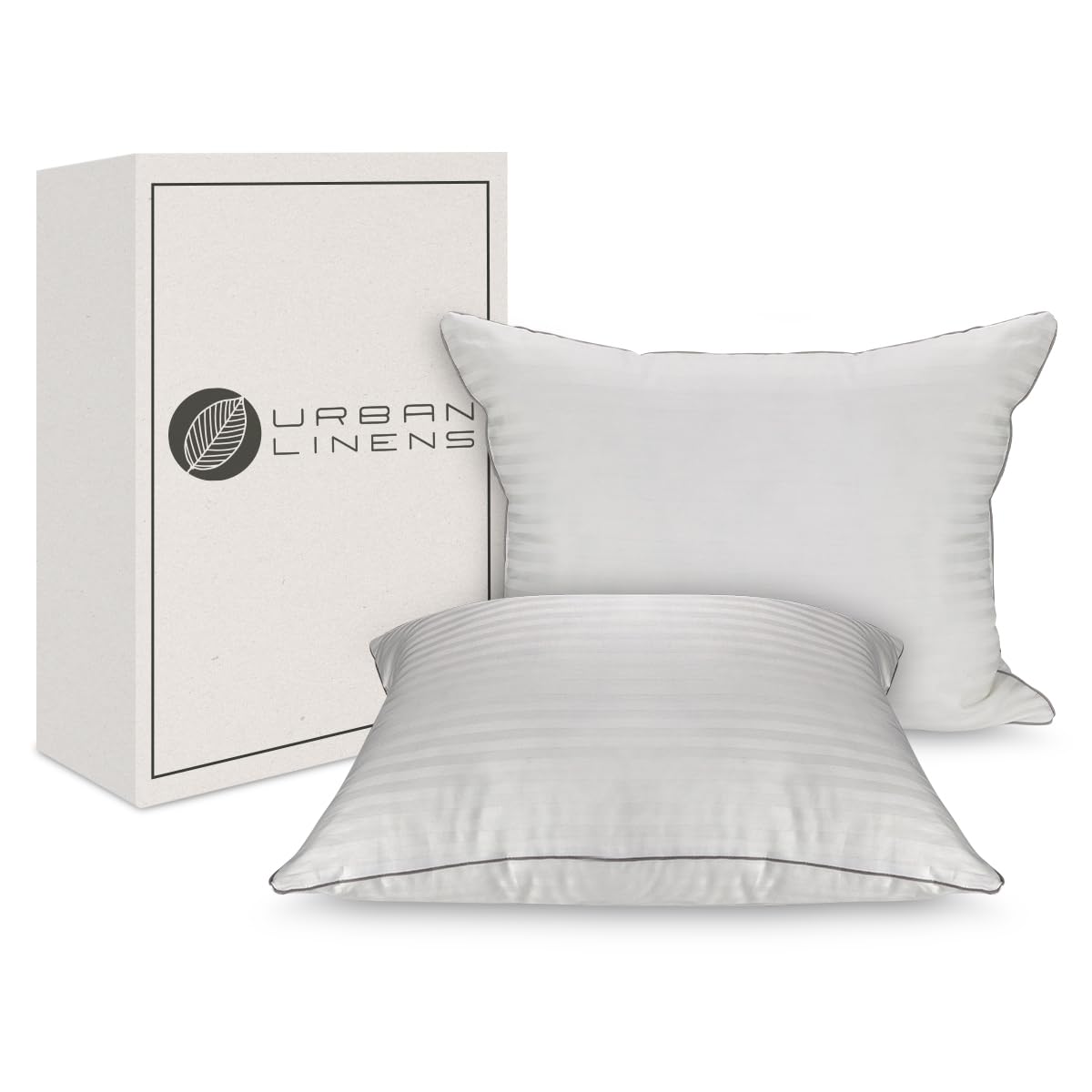 Amazon.com: URBAN LINENS Bed Pillows for Sleeping Standard Size Set of ...