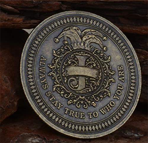 Joker Coin Reminder Poker Lucky Challenge Coin Joker Medallion Smile ...