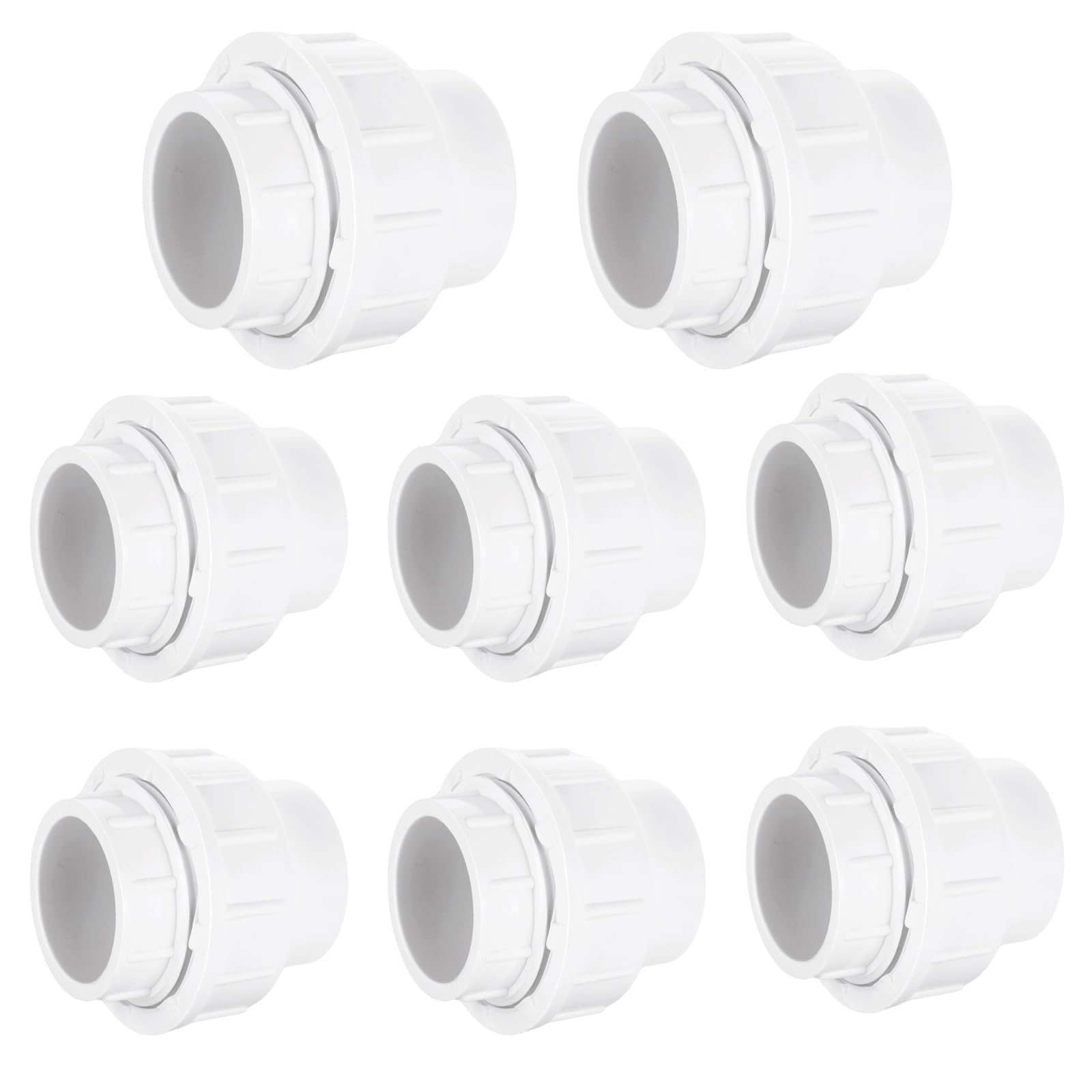 Amazon.com: DAJAVE 8 Pack 1 Inch PVC Union Coupling Pipe Fitting ...