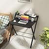 Amazon.com: GreenForest No Assembly Folding Desk, 2-Tier Compact ...