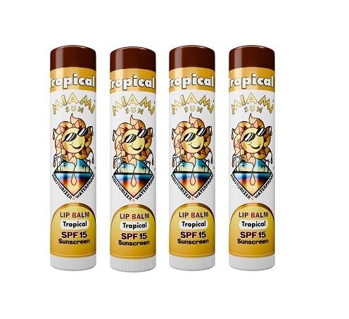 Amazon.com : Miami Sun SPF15 Tropical Flavor Sunscreen Lip Balm, offers ...