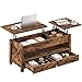 Seventable Lift Top Coffee Table,47.2" Coffee Table with 2 Storage ...