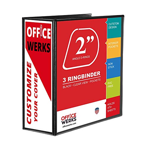 Snapklik.com : 3 Ring Binder, 2 Inch Professional Slant D-Rings ...