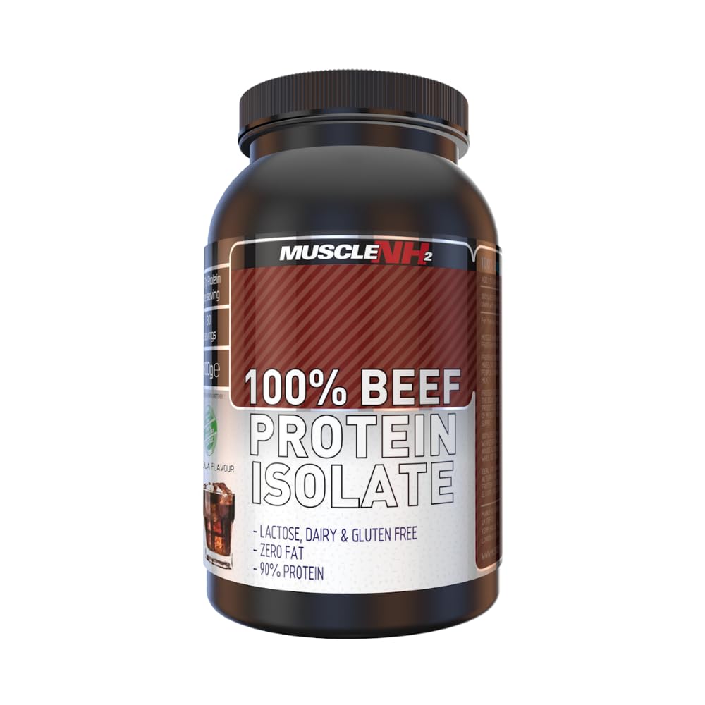 Muscle Nh2 Beef Protein Isolate Powder, Cola Flavour 900g, High Protein ...