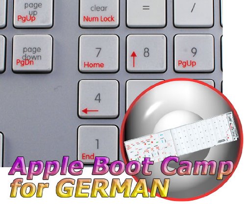 BOOT CAMP GERMAN TRANSPARENT KEYBOARD STICKERS APPLE SIZE: 4Keyboard ...