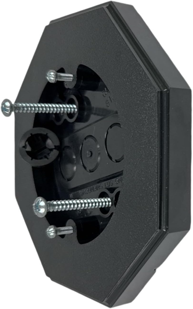 iMBAPrice IMBA-8161-BK Vertical Siding Lamp Octagon Mounting Kit with ...