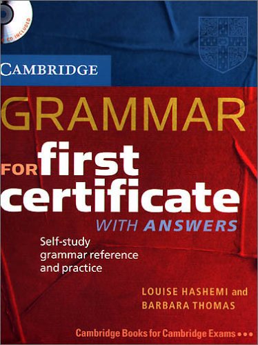 Cambridge Grammar for First Certificate. Book with CD. : Amazon.com.mx ...
