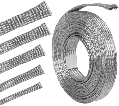 Amazon.com: Electriduct 1/2" Stainless Steel Braided Sleeving 304SS ...