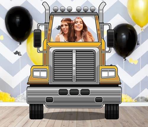 Amazon.com: Semi-trailer truck Photo Prop, Vehicle Theme, Photo Booth ...