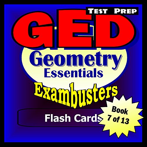 GED Test Prep Geometry Review-Exambusters Flash Cards-Workbook 7 of 13 ...