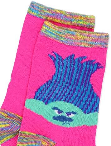 Amazon.com: Trolls Toddler Girls 3 pack Crew Socks Set (4-6 Toddler ...
