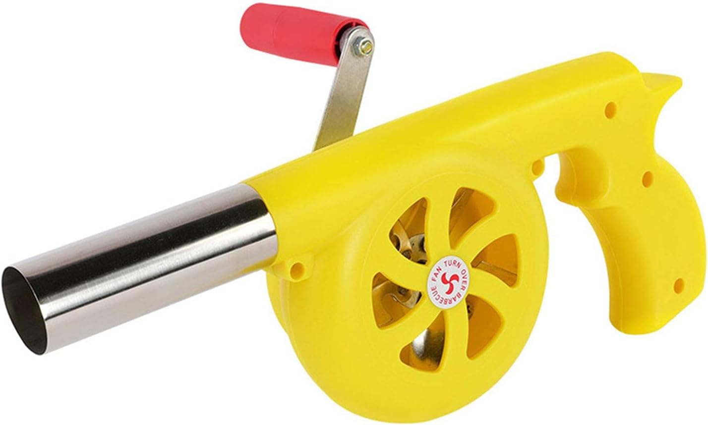 Amazon.com: GkGk Hand Crank BBQ Fan, Portable Barbeque Air Blower with ...