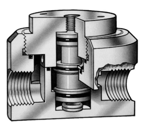 R-K AOV Series 1/4" Polypro Air Operated Valve, 40-80 PSIG Acuating ...