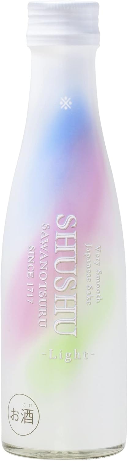 Amazon.co.jp: 沢の鶴 SHUSHU Light [ 日本酒 純米酒 8.5度 甘口 日本 兵庫県 180ml×12本 瓶 ...