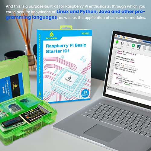 Snapklik.com : KEYESTUDIO Basic Starter Kit For Raspberry Pi 4 3 3B/2B/B+