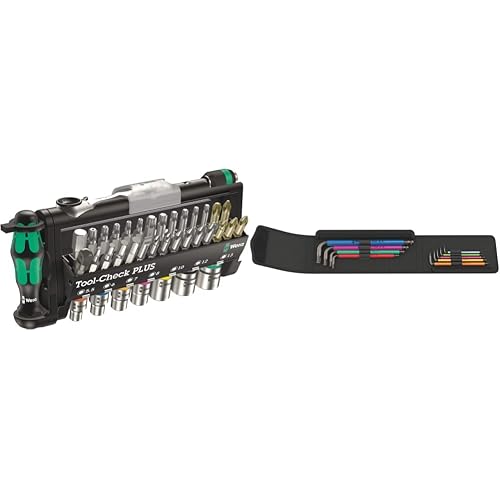 Juego de trinquetes Wera 056490 Tool-Check Plus con casquillos, sistema ...