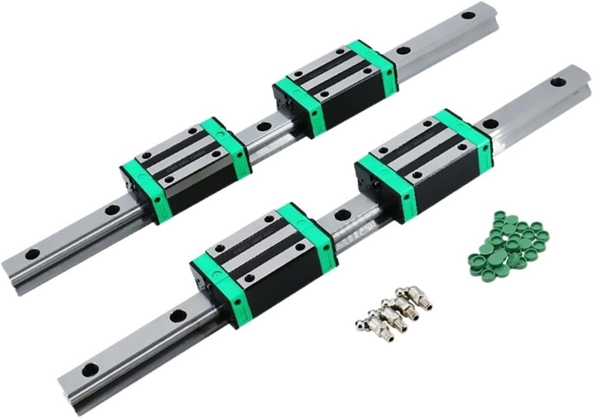 Linear Rail Linear Guides 2 Pcs HGR15 200-1800mm Linear Rails + 4 Pcs ...