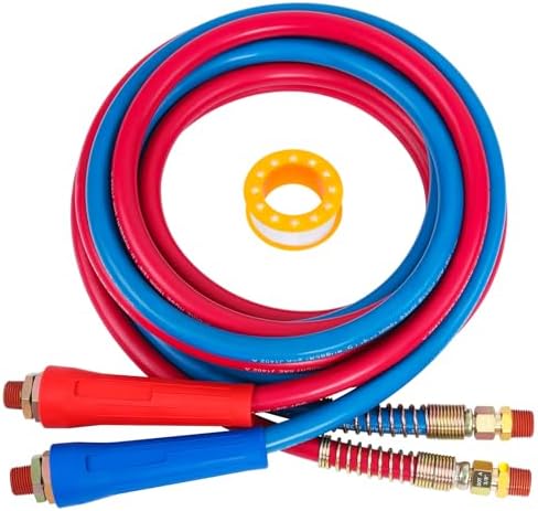 Amazon.com: CheeMuii 15 FT Semi Truck Air Line Hose Assembly Rubber Air ...