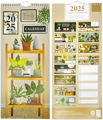 Arpan 2025 Family Home Planner Wall Calendar. Month-to-View Family ...