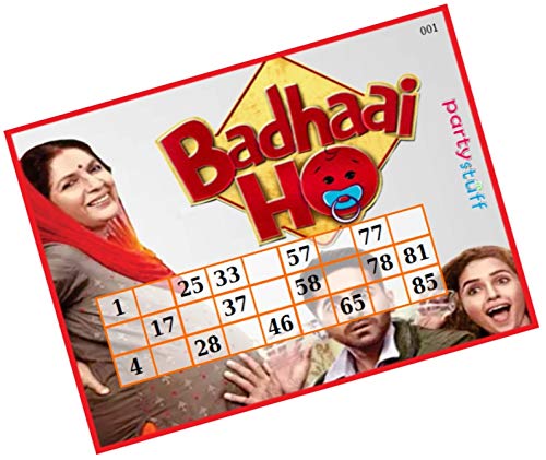 PartyStuff Badhai Ho Theme Tambola Housie Tickets - Badhai Ho Classic ...