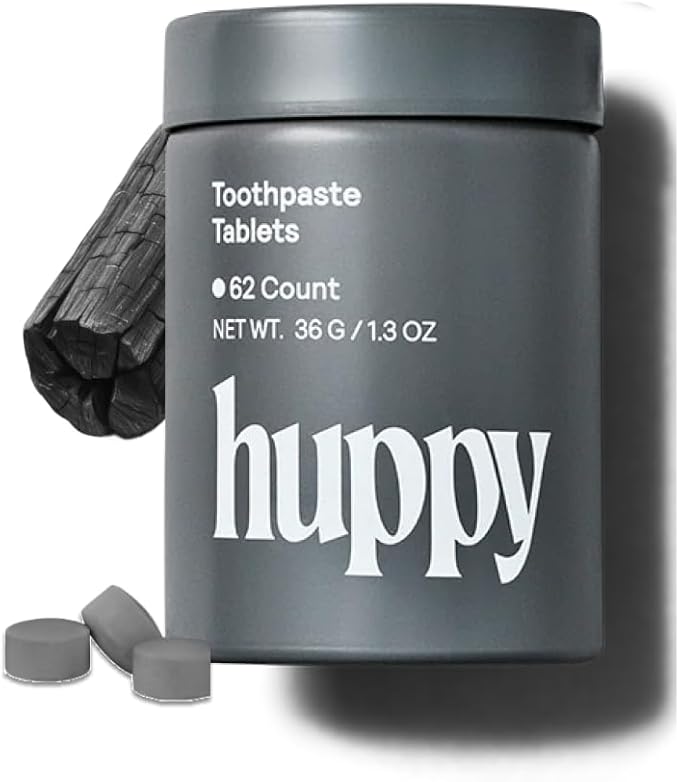 Amazon.com : Huppy Toothpaste Tablets, Nano Hydroxyapatite, Fluoride ...