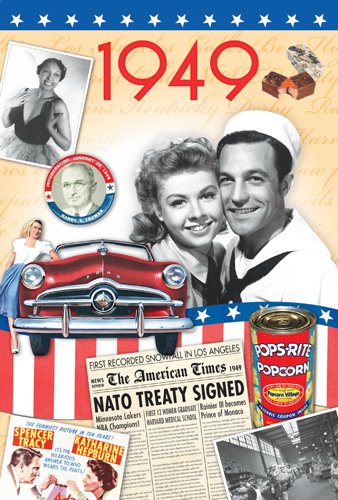Amazon.com: 1949 Birthday Gifts - 1949 DVD Film and 1949 Greeting Card ...