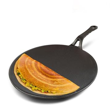 Buy The Indus Valley Cast Iron Concave Tawa/Tava for Dosa/Roti/Chappati ...