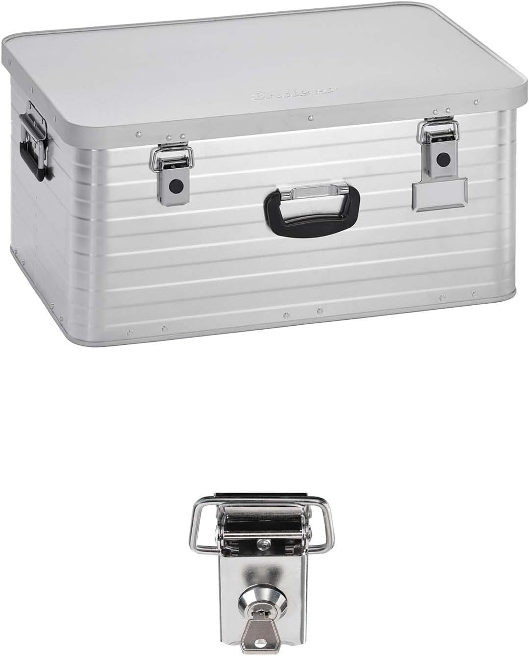 Enders Alubox 80 L mit Schloss Set - Aluminium Box 1 mm Wandstärke ...
