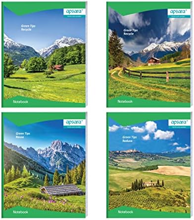 Apsara Small size Softbound Notebook 19x15.5 Pages 172 Maths Ruled ...