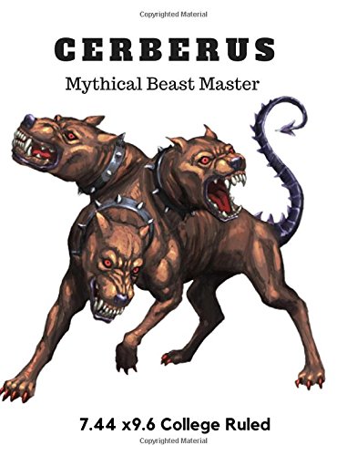 Amazon.com: Cerberus Mythical Beast Master 7.44" x 9.69" College Ruled ...